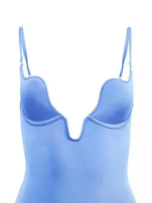 FLEUR DU MAL U-plunge Swimsuit - Blue