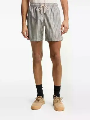 Moncler Striped Drawstring Shorts