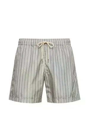 Moncler Striped Drawstring Shorts - Blue