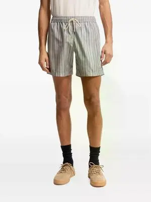 Moncler Striped Drawstring Shorts - Blue