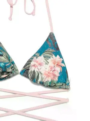 MAZZEI Floral Print Wrap-around Bikini