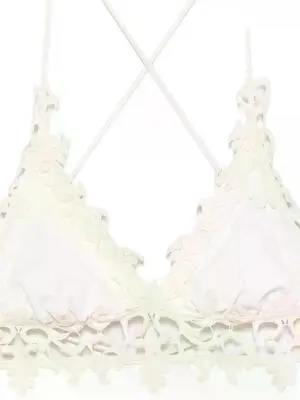 MAZZEI Lace Trim V-neck Swimsuit