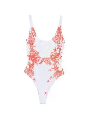 MAZZEI Scoop Neck High-cut Leg Swimsuit - Blue
