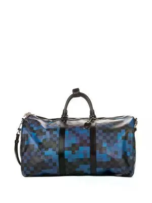 LOUIS VUITTON 50 Keepall Bandoulière Luggage Bag - Blue