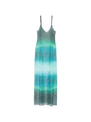 PIN-UP STARS Sequin-embellished Beach Dress - Blue