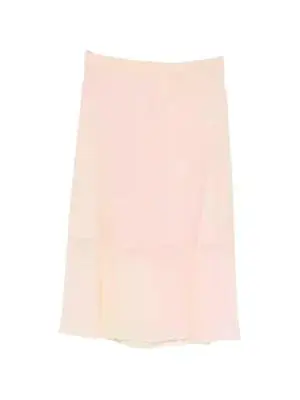 MUGLER Sheer-panelled Midi Skirt