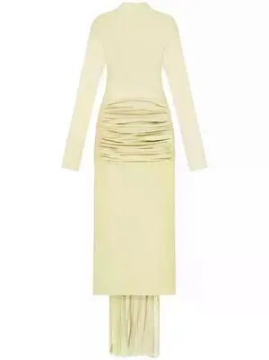 Givenchy Ruched Silk Maxi Dress