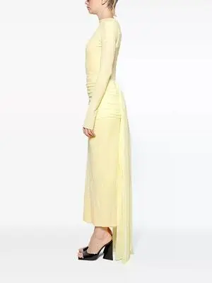 Givenchy Ruched Silk Maxi Dress