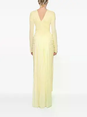 Givenchy Ruched Silk Maxi Dress