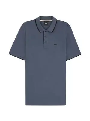 BOSS Cotton-piqué Polo Shirt With Contrast Tipping