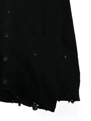Yohji Yamamoto Distressed Button-up Cardigan