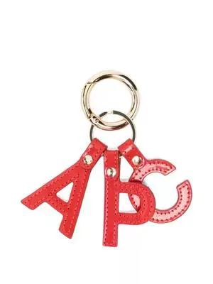 A.p.c. Logo Lettering Keyring - Red
