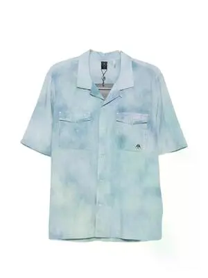 Moose Knuckles Denim-print Short-sleeve Shirt