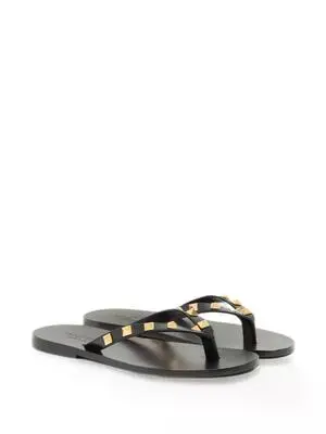 Valentino Garavani Rockstud Calfskin Thong Sandal 05mm