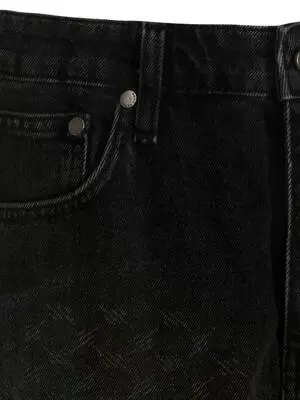 DAILY PAPER Logo Monogram Denim Shorts