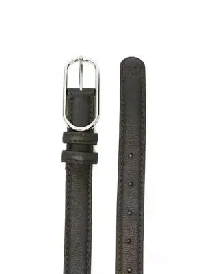 BECKSÖNDERGAARD Grained Leather Belt With Silver-tone Hardware