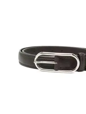 BECKSÖNDERGAARD Grained Leather Belt With Silver-tone Hardware