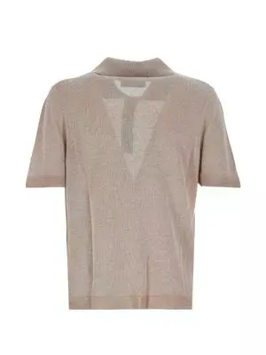 GRAN SASSO Diamond-knit Short-sleeve Top
