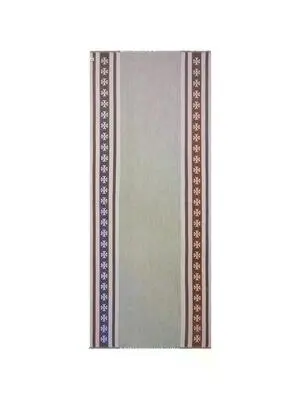 Tory Burch Logo Stripe Oblong Scarf - Brown