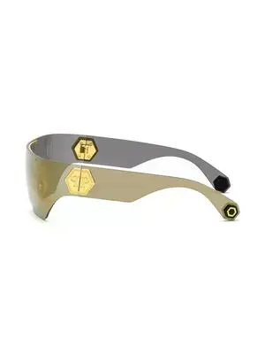 Philipp Plein Hexagon Shield Sunglasses