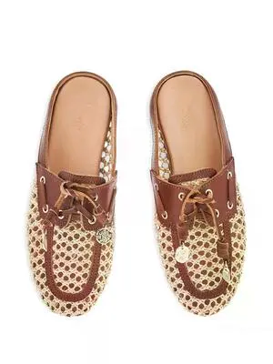 ANCIENT GREEK SANDALS Naveta Interwoven Mules