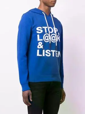 DIESEL® Slogan Print Pullover Hoodie