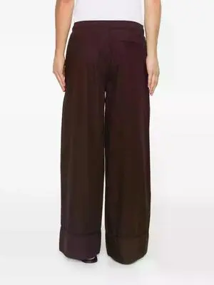ENTIRE STUDIOS Drawstring Wide Leg Palazzo Pants - Brown