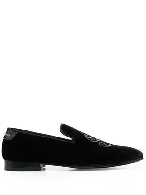 Philipp Plein Money Velvet Loafers