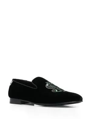 Philipp Plein Money Velvet Loafers