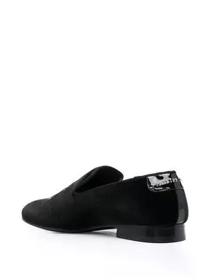 Philipp Plein Money Velvet Loafers