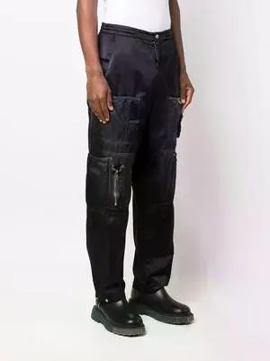 DIESEL® Multi-pocket Loose-fit Trousers With Spray-paint Effect