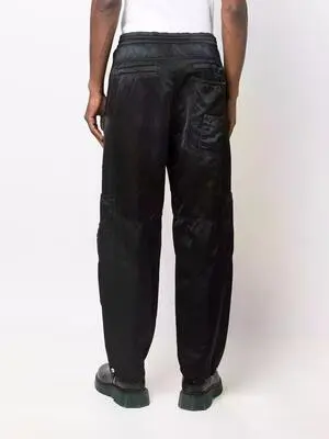 DIESEL® Multi-pocket Loose-fit Trousers With Spray-paint Effect
