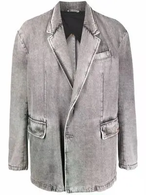 DIESEL® Washed Denim Blazer - Grey