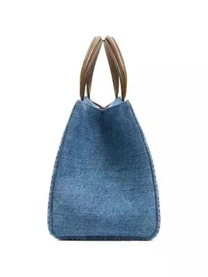 Valentino Garavani Alltime Medium Handbag In Denim - Blue