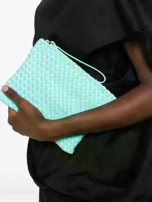 MARREA Woven Clutch With Wrist Strap
