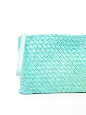 MARREA Woven Clutch With Wrist Strap
