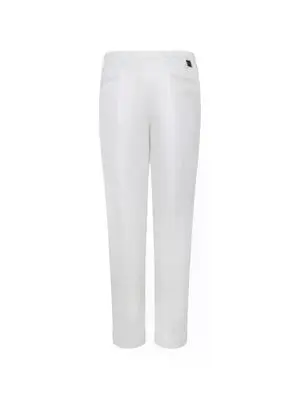 LOW BRAND Tailored Trousers With Button Fastening - White