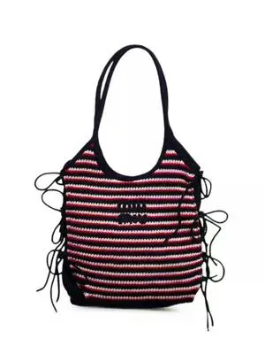 Miu Miu Ivy Crochet Shoulder Bag - Blue