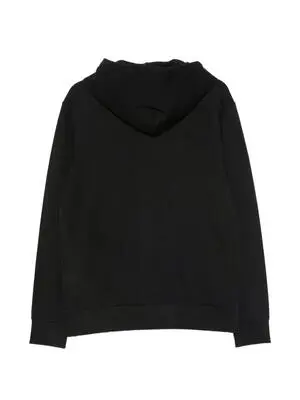 BOSS Full Zip Hoodie With Drawstring Hood - Black