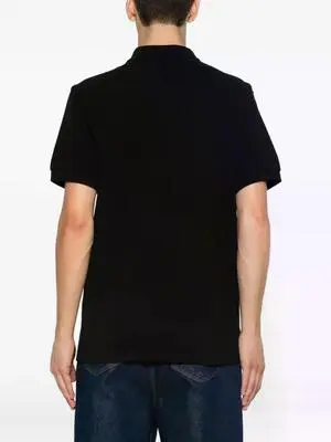 Kenzo Logo-embroidered Piqué Polo Shirt - Black