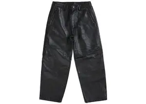 Supreme Goretex Ostrich Embossed Leather Pant - Black