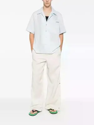 CARRER Knox Press-stud Wide-leg Trousers