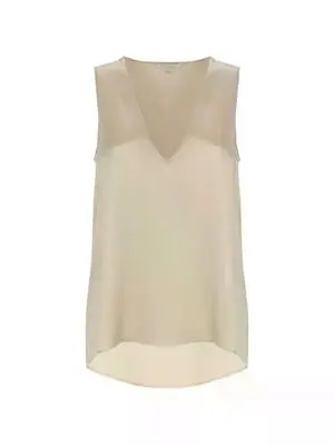 Antonelli Firenze V-neck Sleeveless Top - Neutrals