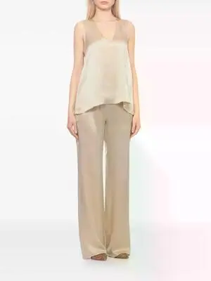 Antonelli Firenze V-neck Sleeveless Top - Neutrals