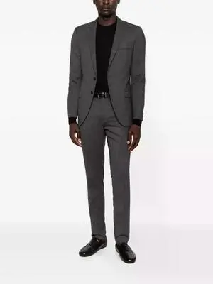 Emporio Armani Crew-neck Virgin Wool Sweater - Black