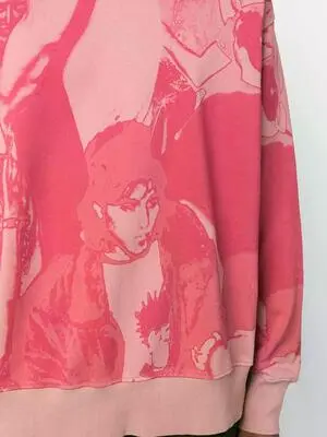 DIESEL® Graphic Print Long Sleeve Sweatshirt