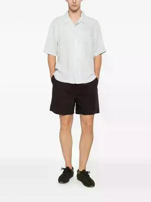 C.P. COMPANY Linen Boxy Short Sleeve Button Shirt