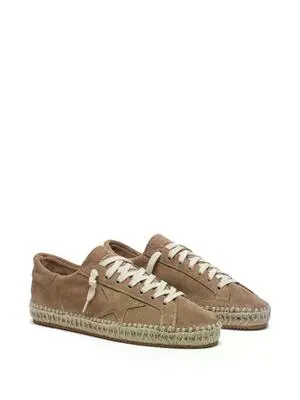GOLDEN GOOSE Super-star Trainers In Suede With Jute-effect Foxing
