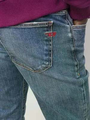 DIESEL® Slim-cut Mid-wash Jeans - Blue