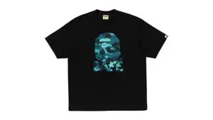 A BATHING APE Camo Ape Head Relaxed Fit T-shirt - Black
